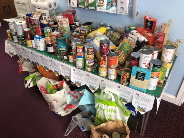 Harvest festival and food bank donations – Gomer Infant School